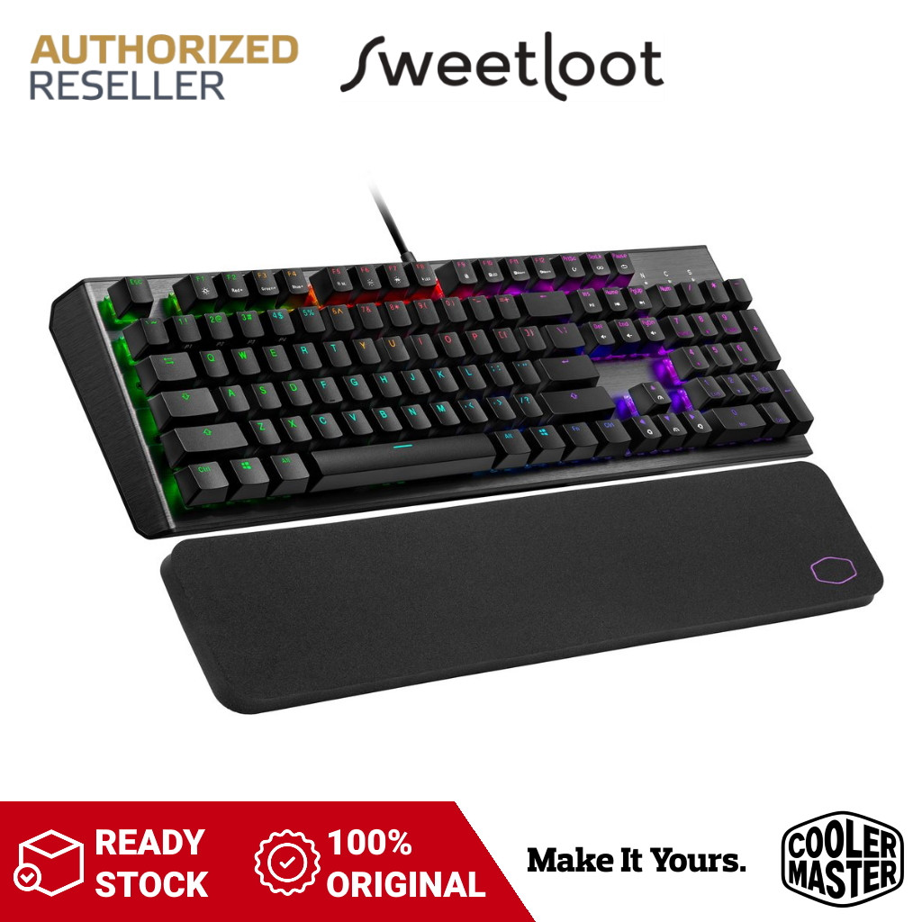 Cooler Master CK550 V2 RGB Full Sized Mechanical Gaming Keyboard with ...