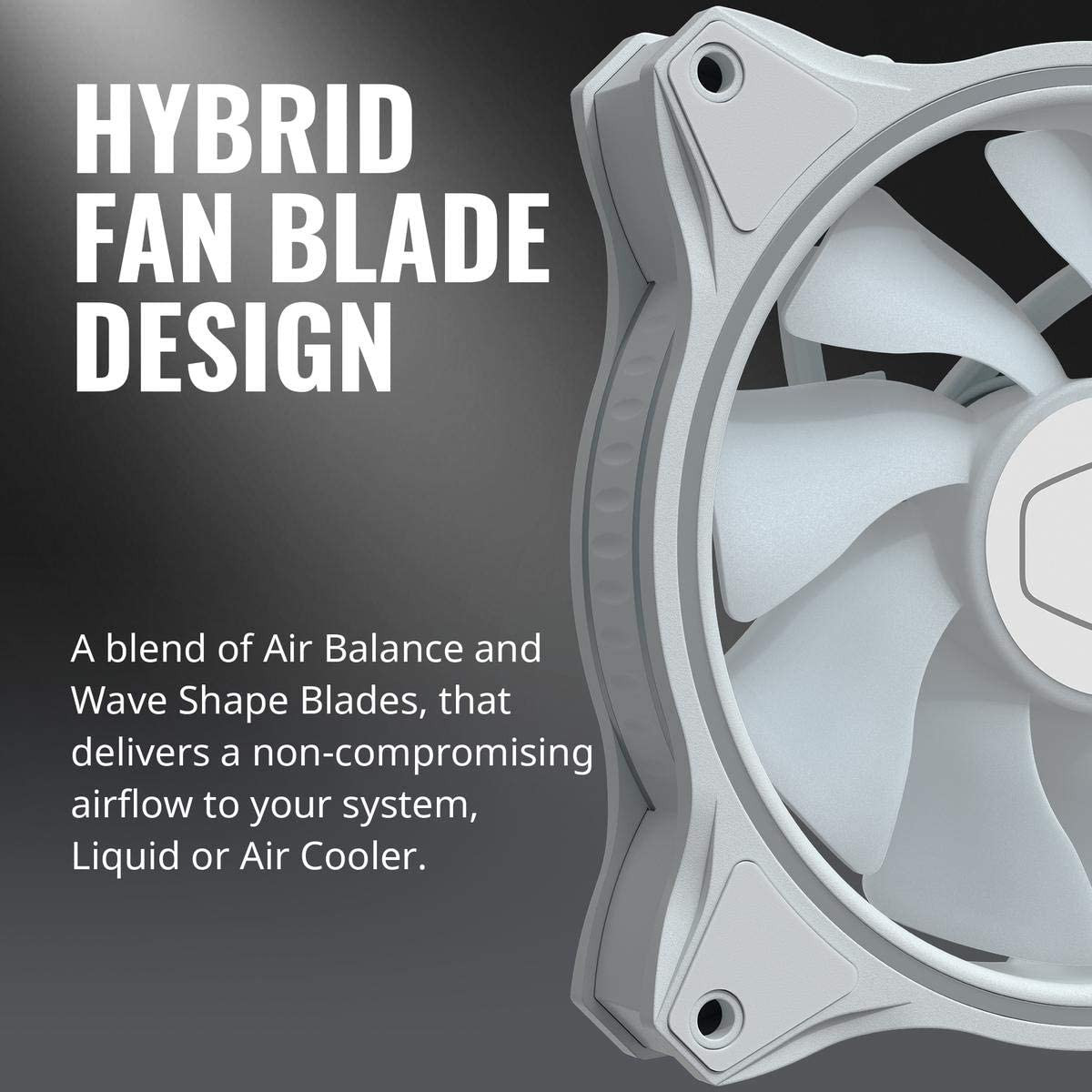 Cooler Master MF120 Halo White Edition ARGB 120mm Case Fan - SWEETLOOT