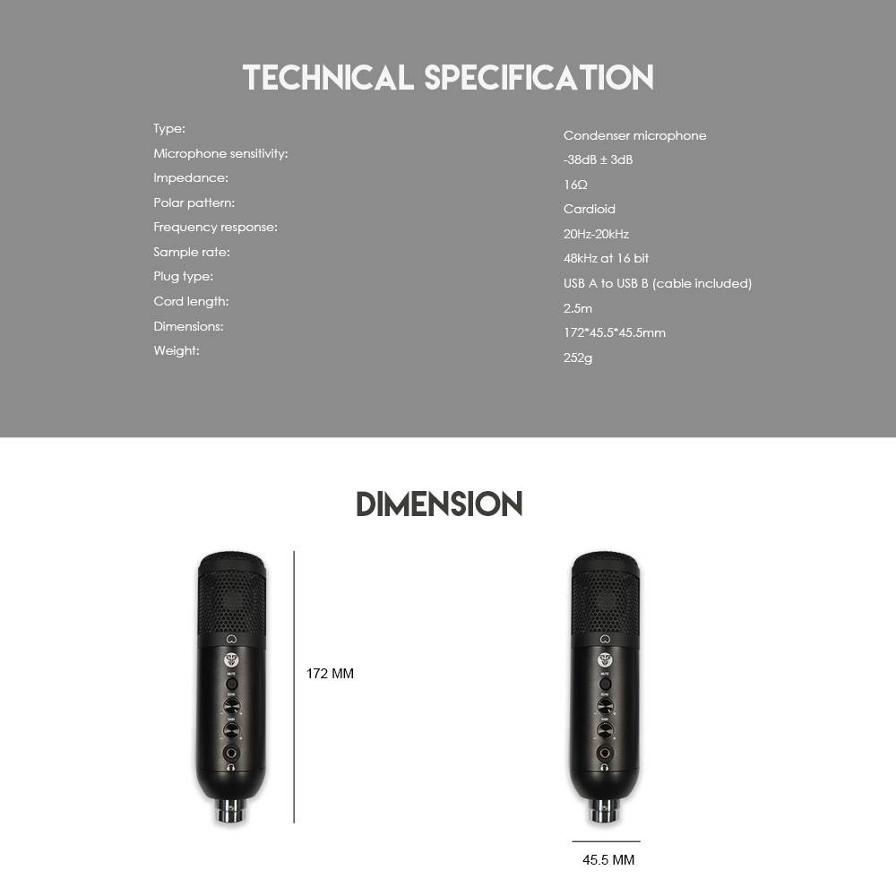 Fantech Leviosa MCX01 RGB Professional Streamer Condenser Microphone ...