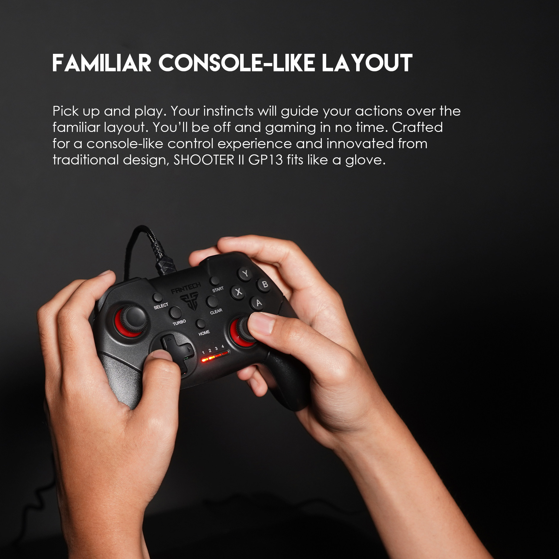 Fantech GP13 Shooter II Wired Gaming Controller - SWEETLOOT