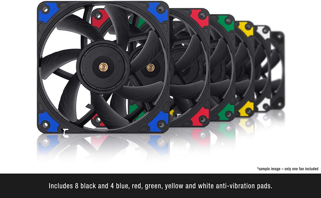 Noctua NF-A12x15 PWM Chromax.Black.Swap 120mm Slim 15mm Chromax Black ...