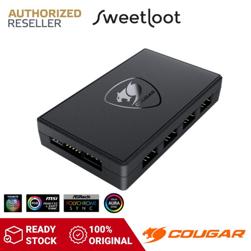 Cougar CORE BOX V3 ARGB and PWM Hub - SATA Powered 3 Pin 5V Addressable ...