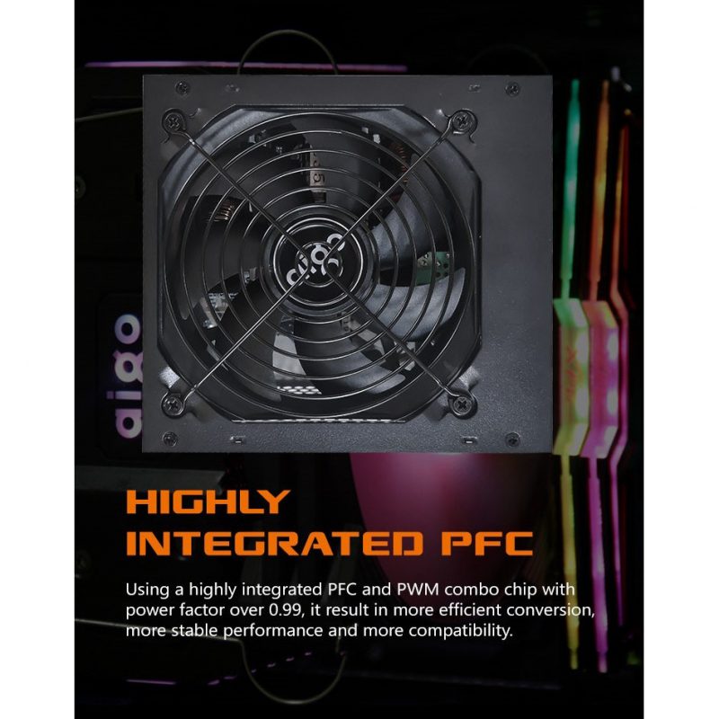 Aigo GP Series GP550 / GP650 80 Plus Bronze PSU 550W / 650W Power ...
