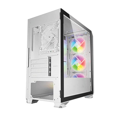 INVASION H1 Black / White M-ATX Casing - SweetLoot PC