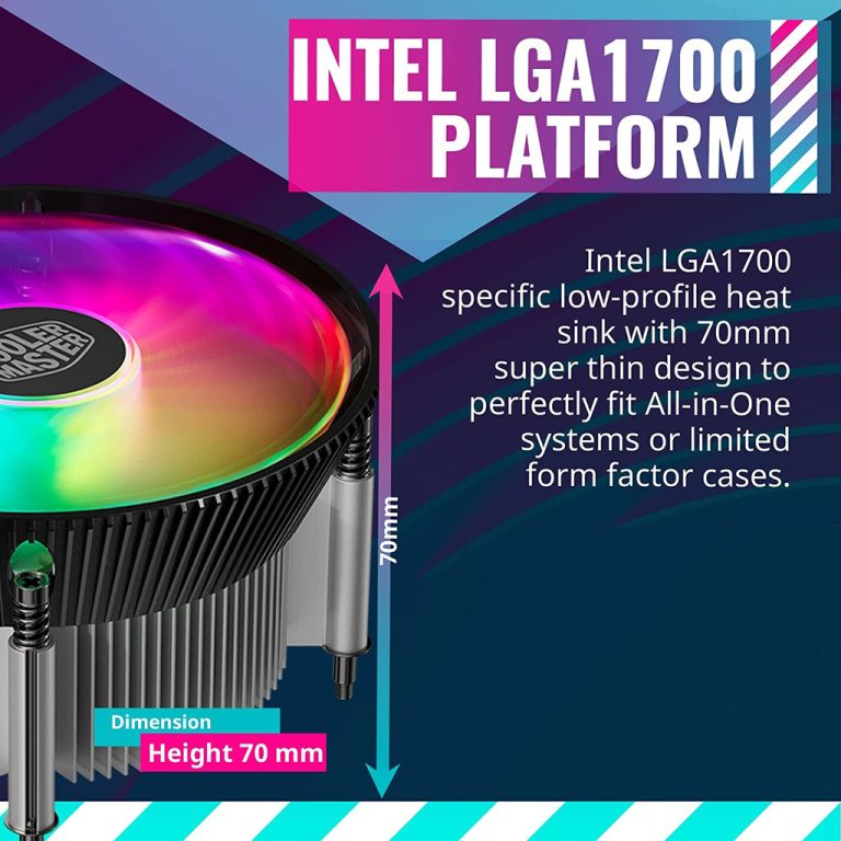 Cooler Master I70C LGA1700 ARGB CPU Air Cooler - SweetLoot PC