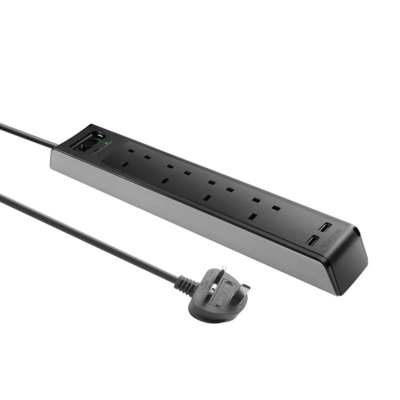 Targus Smart Surge 4 Surge Protector with 2 USB Ports - SweetLoot PC