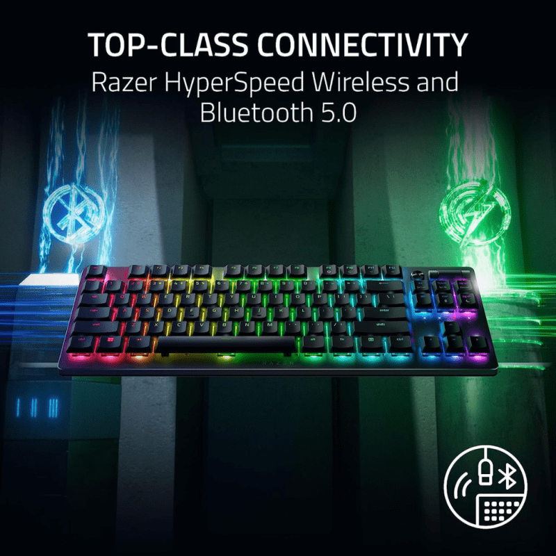 Razer DeathStalker V2 Pro Ultra-Slim Wireless Gaming Keyboard ...