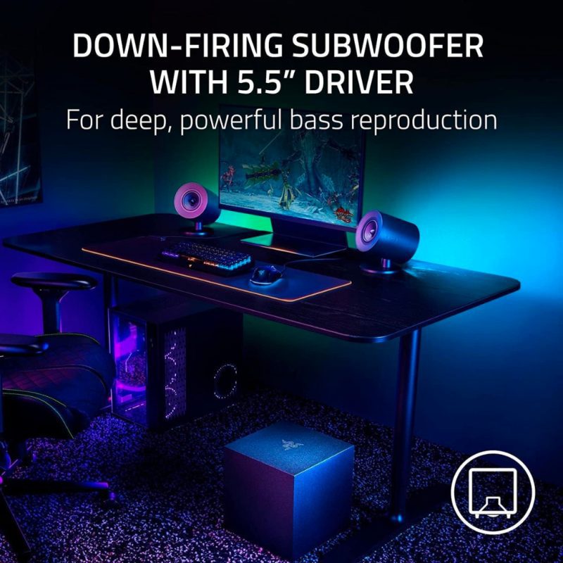Razer Nommo V2 2.1 PC Speakers with Subwoofer - SweetLoot PC