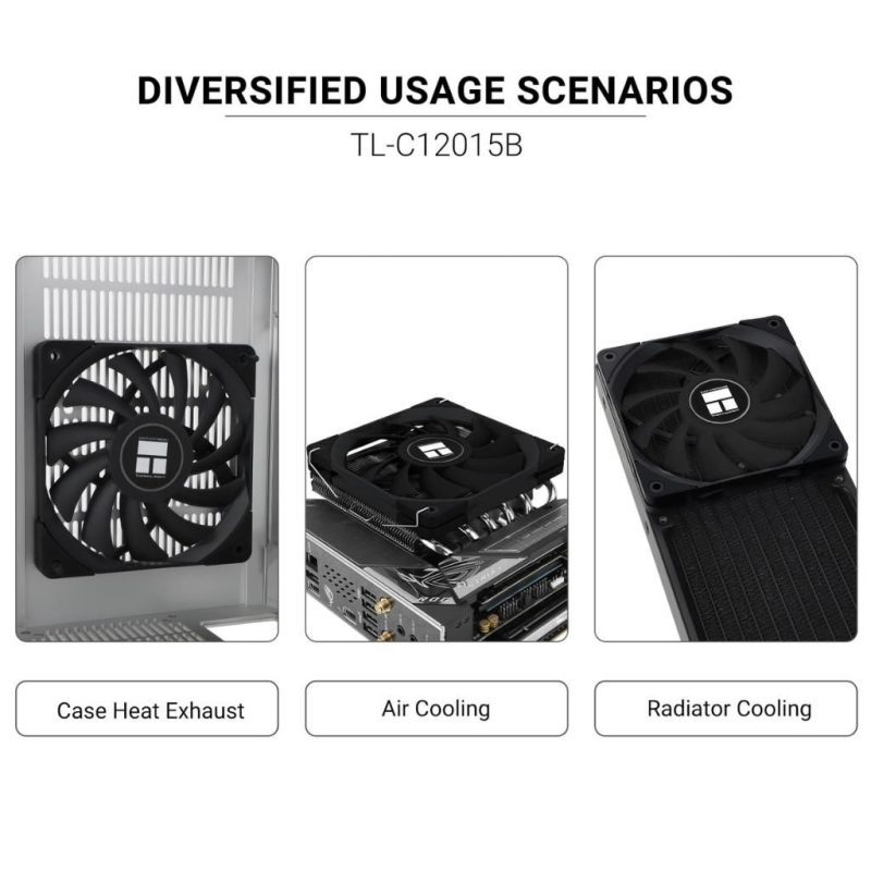 Thermalright TL-C12015B 120MM Ultra Slim Fan - SweetLoot PC