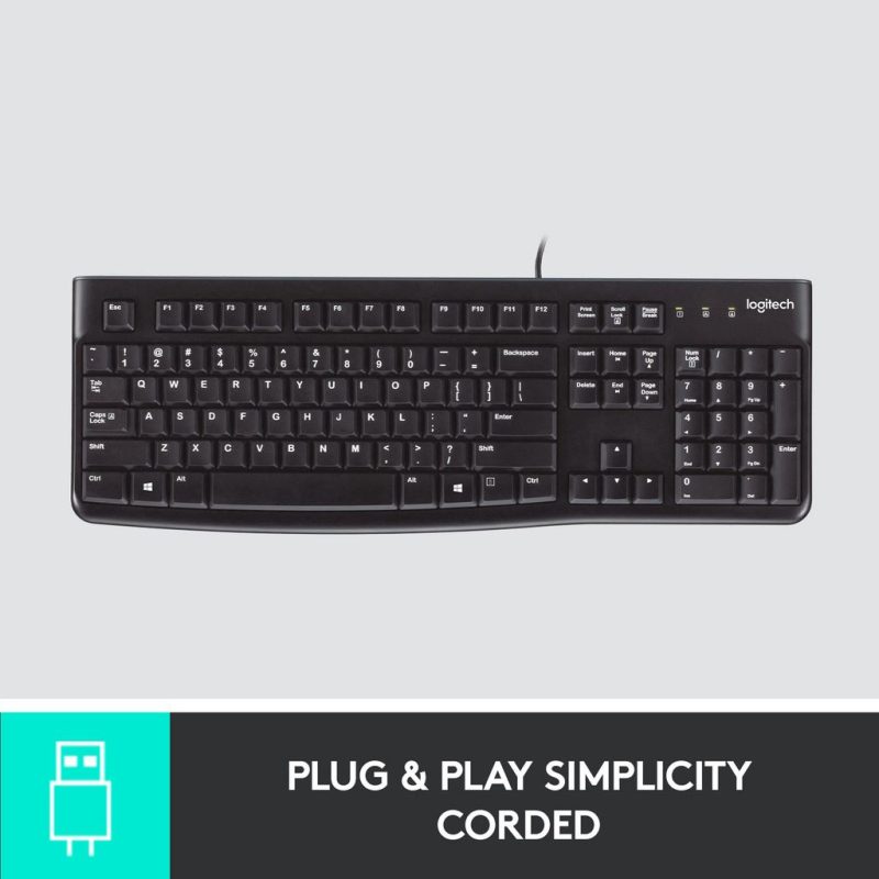 Logitech K120 Usb Keyboard Sweetloot Pc