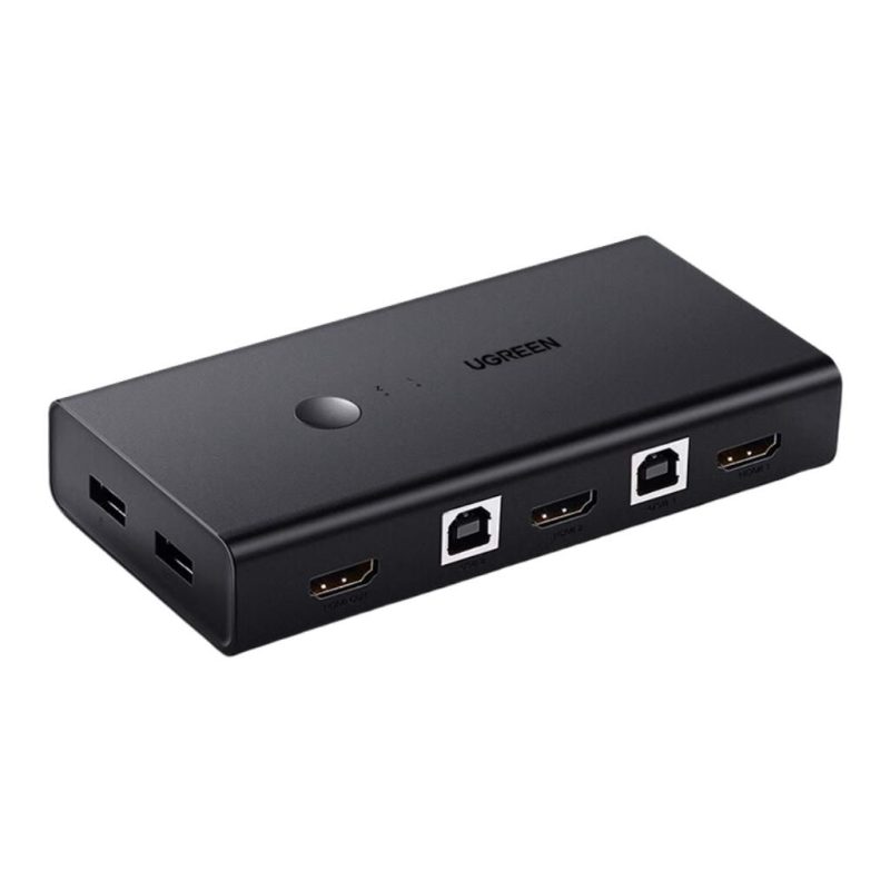 UGREEN 2-Port HDMI USB 2.0 KVM Switch Box - SWEETLOOT