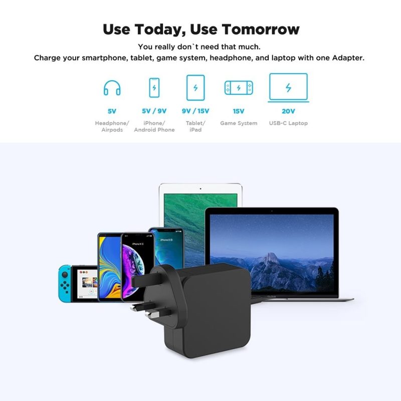 Innergie C6 Lite 65W USB-C Laptop Power Adapter - SweetLoot PC