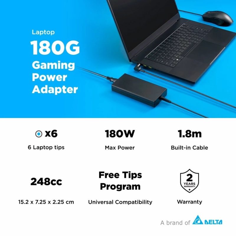 Innergie T18 (180G) Universal 180W Gaming Power Adapter - SweetLoot PC