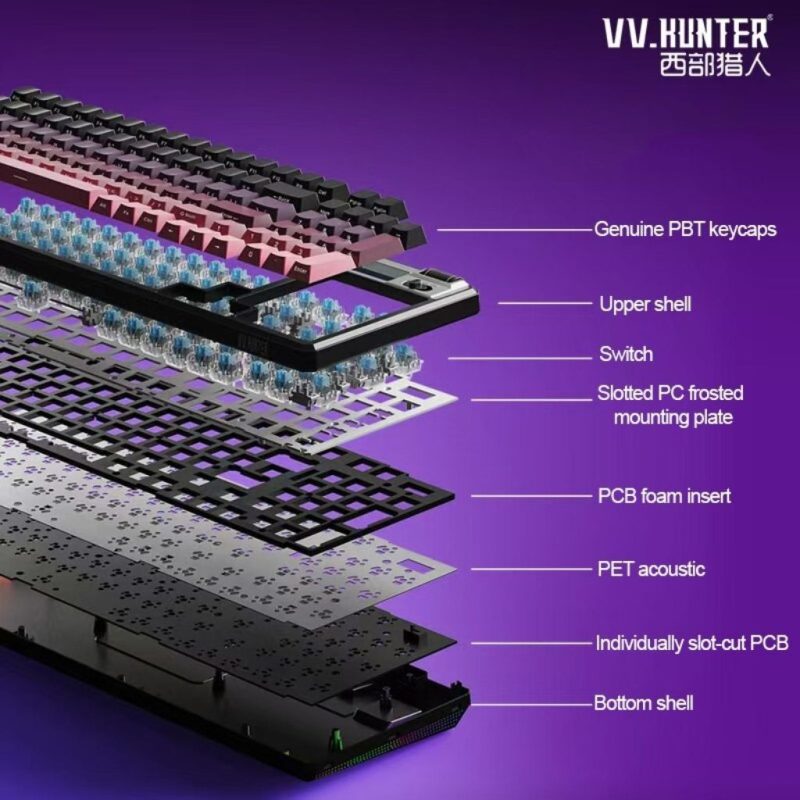 VV.Hunter A98RT Magnetic Switch Mechanical Gaming Keyboard - SweetLoot PC
