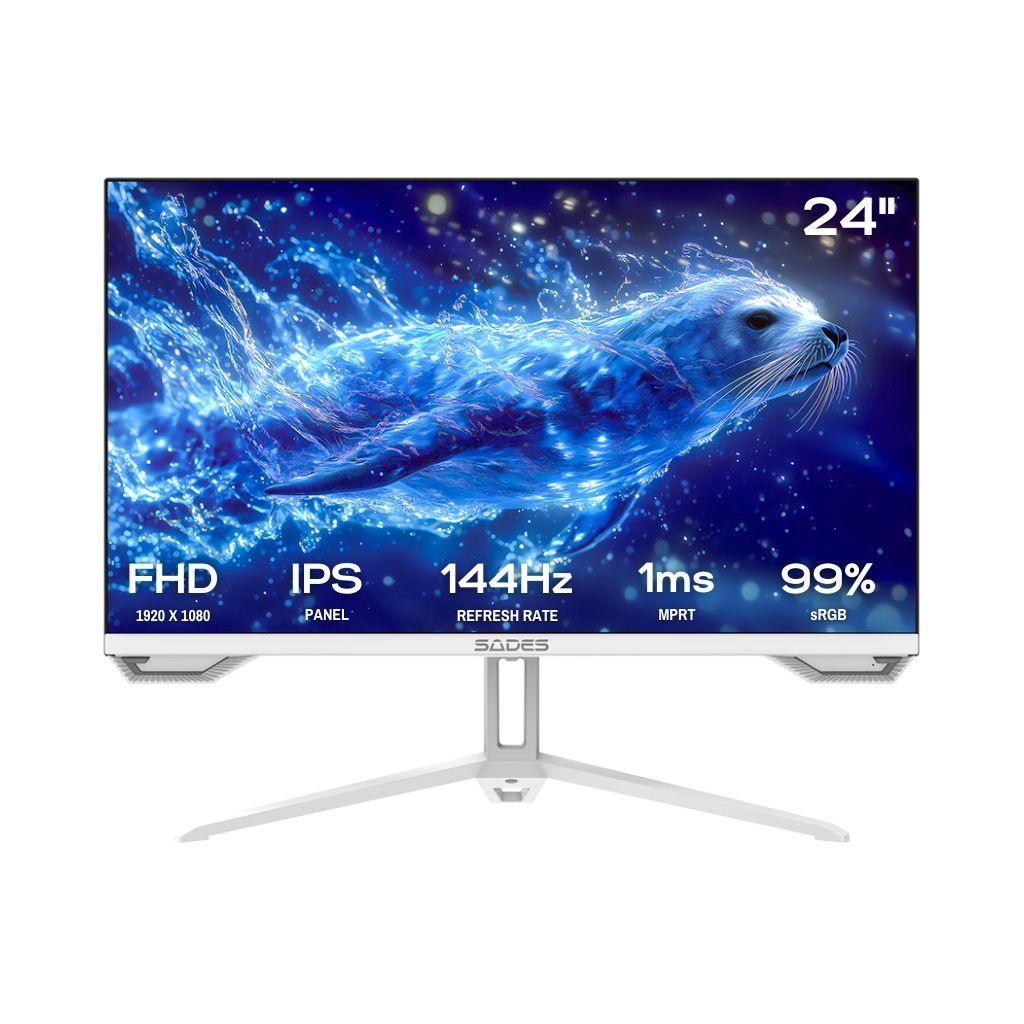 Sades Sealion Pro 24” IPS FHD 144Hz 1ms HDR Gaming Monitor - SweetLoot PC