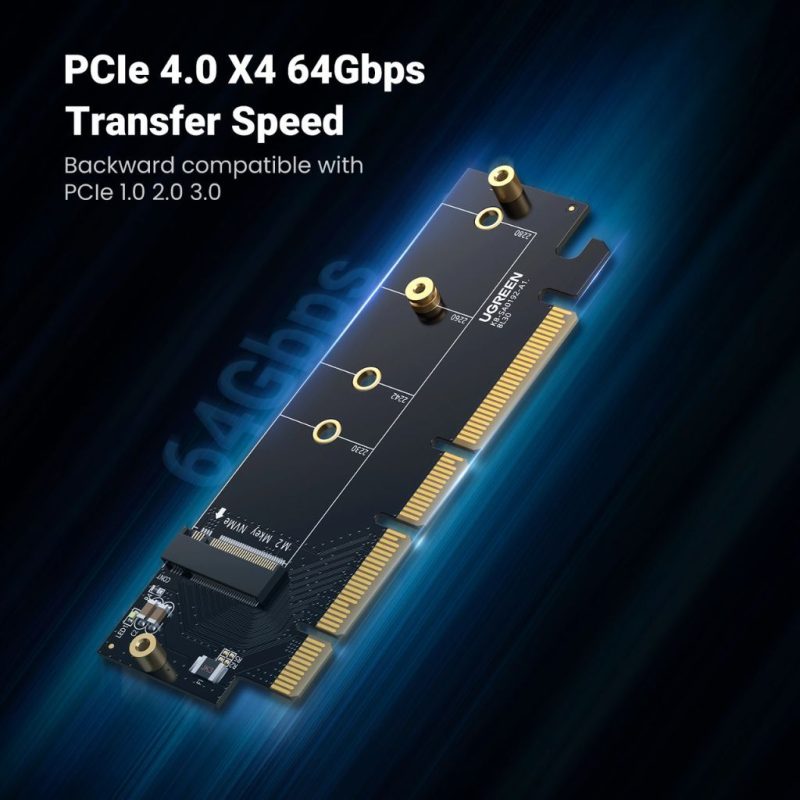 UGREEN PCIe Gen4 x16 to M.2 NVMe SSD Expansion Card - SweetLoot PC