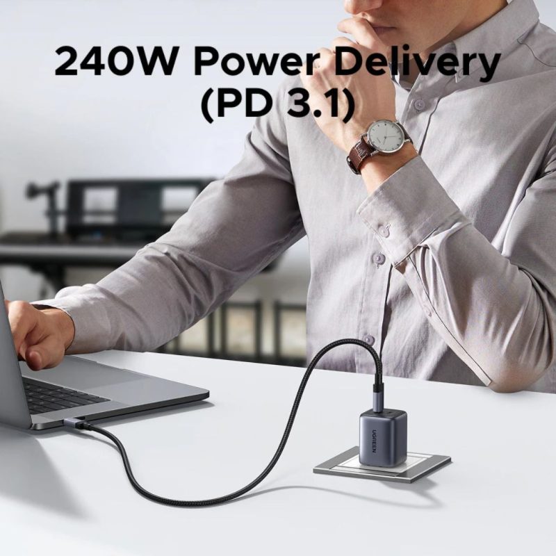 UGREEN USB4 Gen3 40Gbps 240W USB-C Cable - 1M - SweetLoot PC